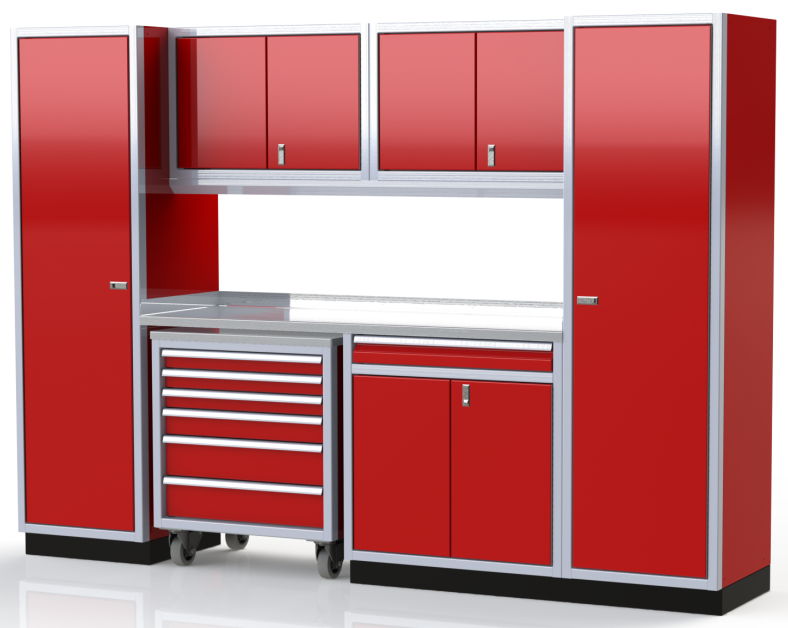 Moduline ProII™ Series Aluminum Pre-Configured Combination Cabinet Set ...